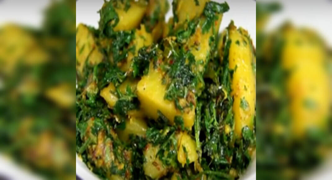 Aloo Dhania Fry recipe by Nisha Madhulika on Times Food