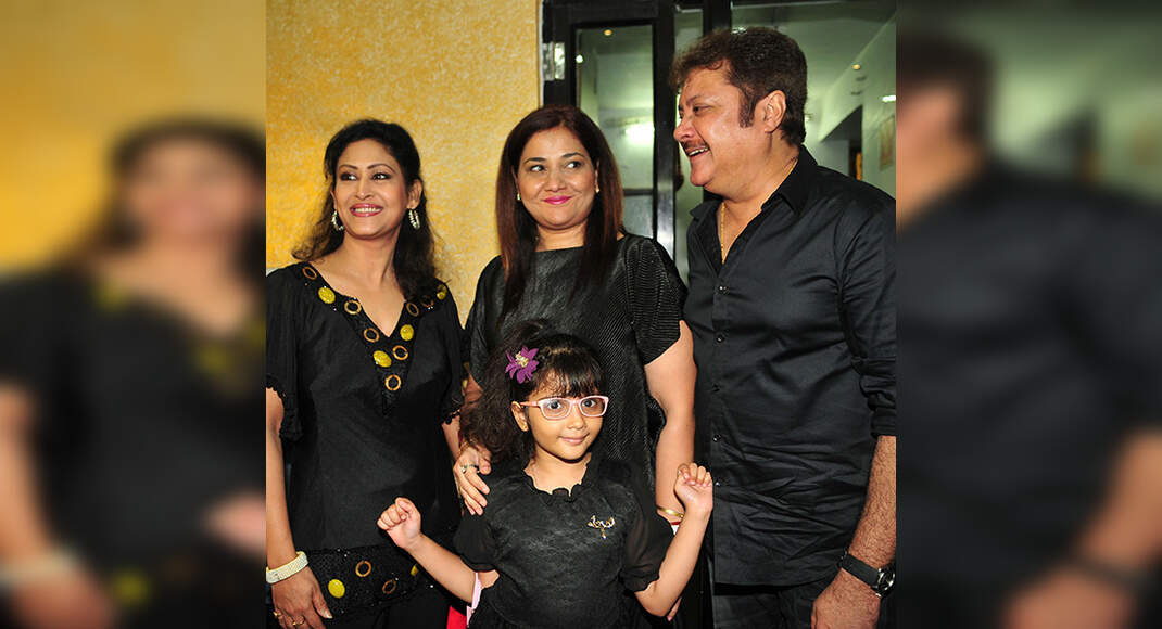 Indrani Halder and Avishek Chatterjee pose with a friend during ...