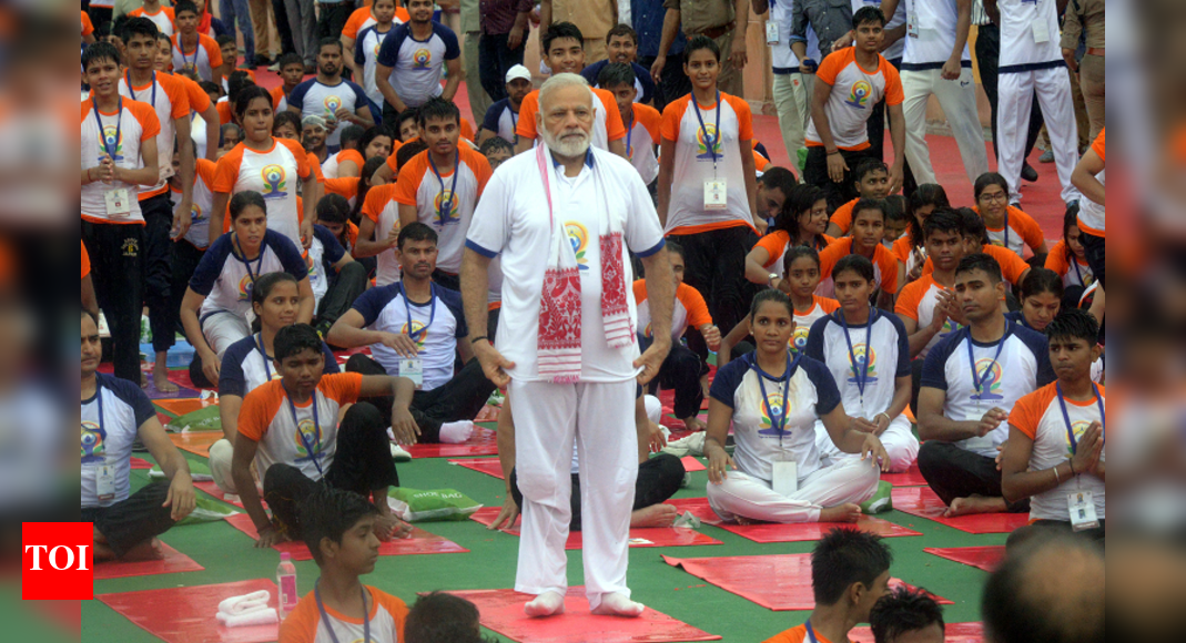 Prime Minister Narendra Modi: Modi inspires youth and children as yoga ...