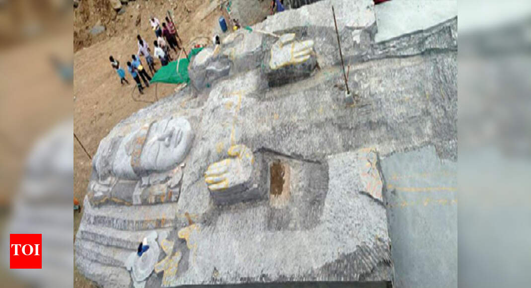 Massive rocks for Bengaluru temple remain unmoved | Chennai News ...