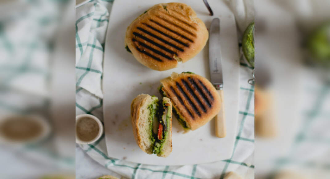 Grilled Vegetable Toast Recipe: How to Make Grilled Vegetable Toast ...