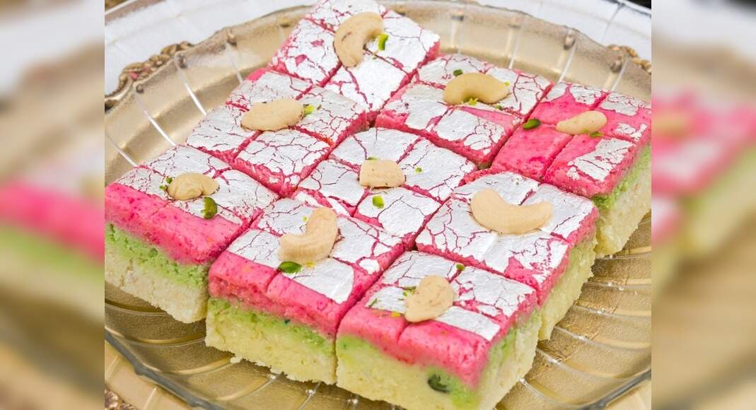 Rose Barfi Recipe: How to Make Rose Barfi Recipe | Homemade Rose Barfi ...