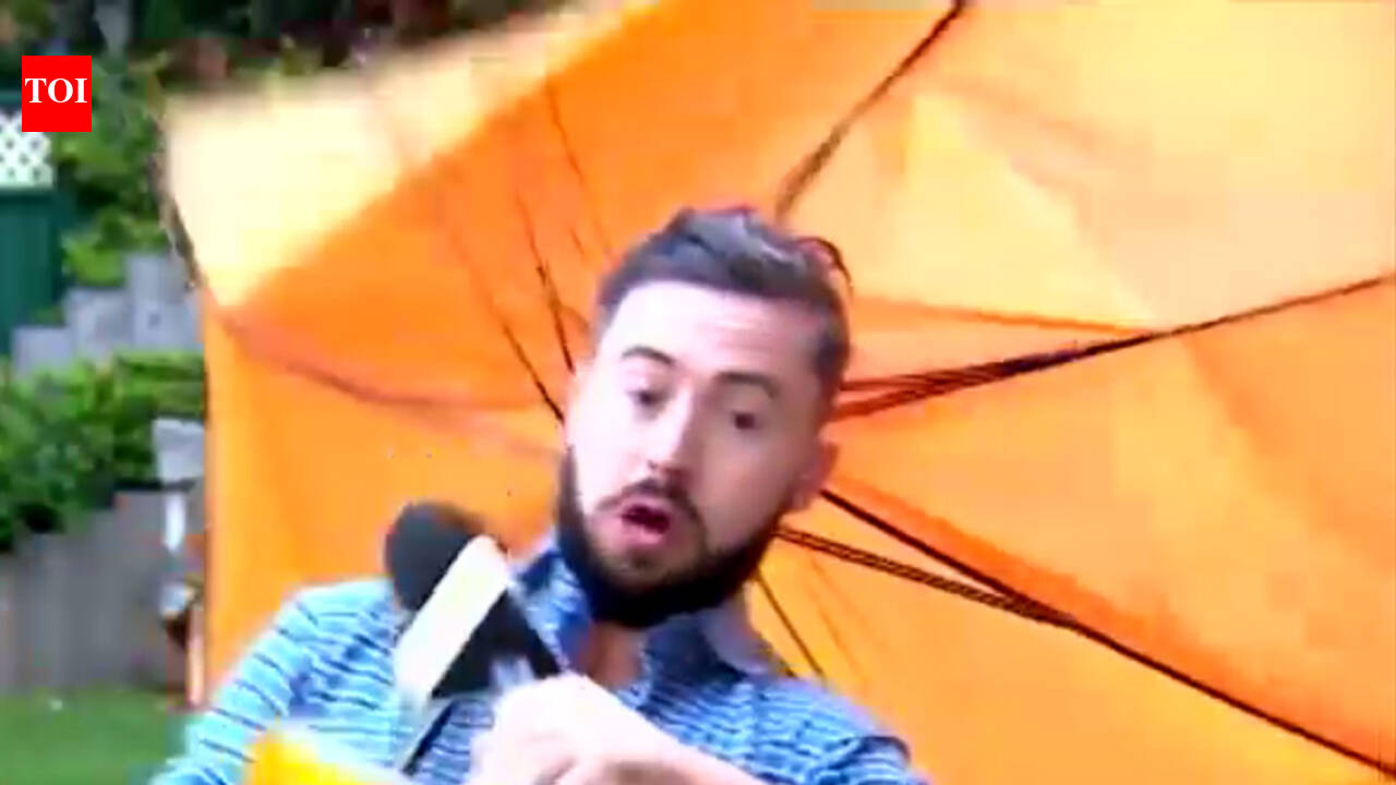 Watch: Irish TV weather reporter gets blown away by wind