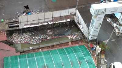 Garbage and open Nallah - Times of India