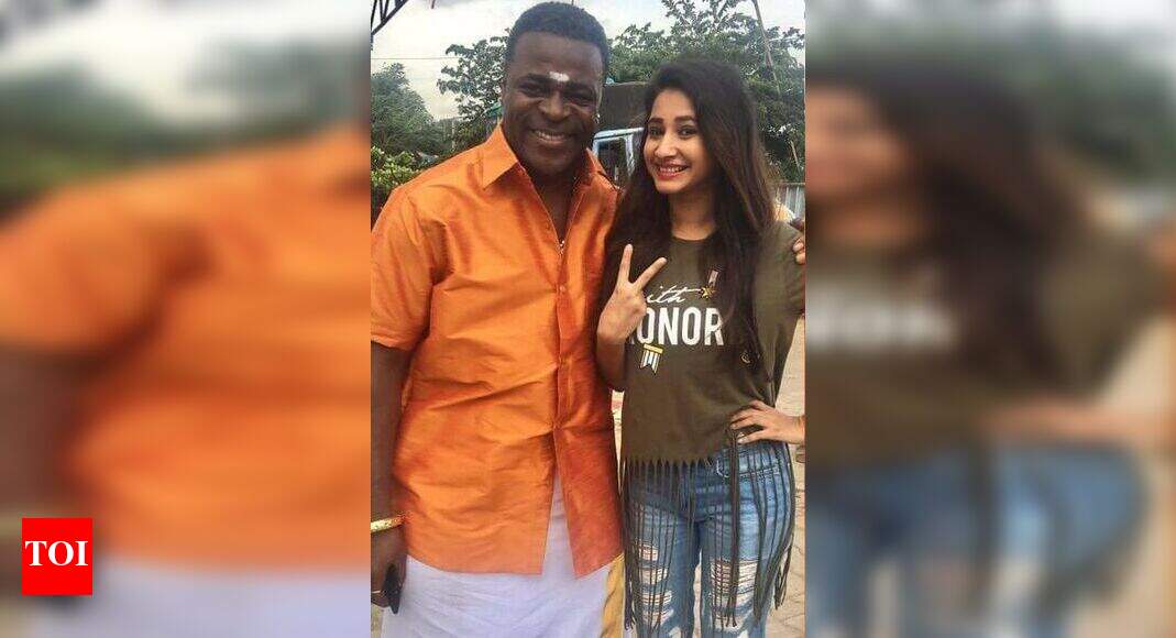 Manvitha shoots with Hollywood actor Danny Sapani | Kannada Movie News ...