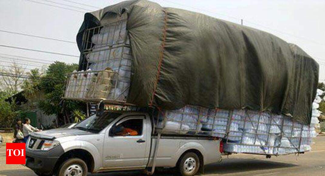 Satellite technology to check overloaded vehicles in UP - Times of India