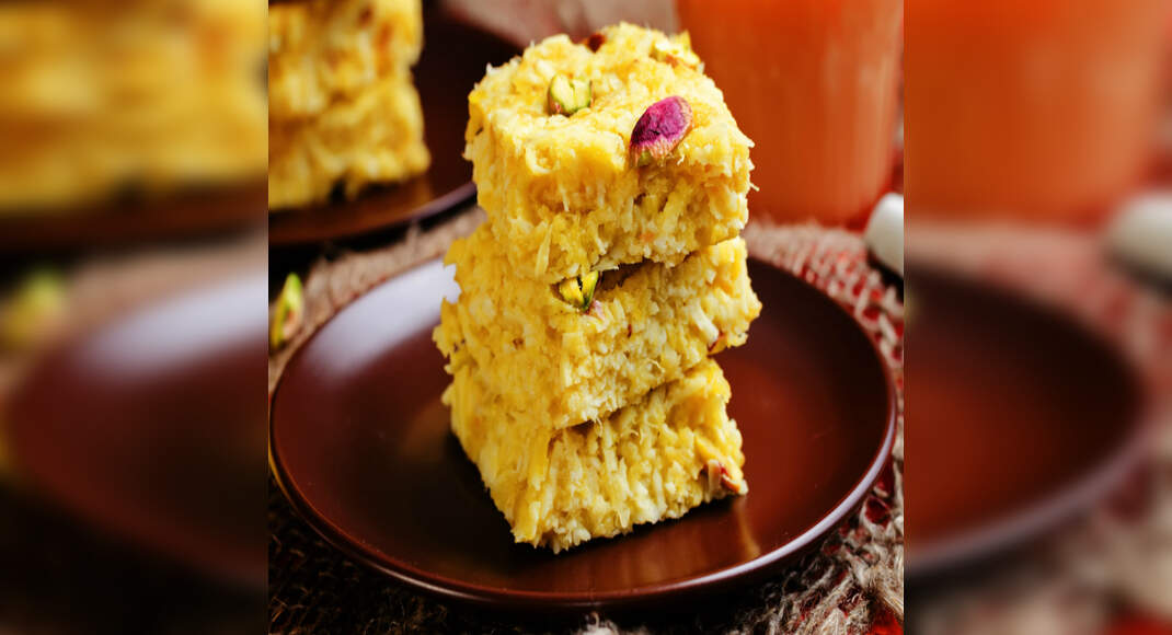 Mango Coconut Fudge Recipe: How to Make Mango Coconut Fudge Recipe ...