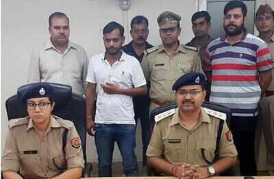 Gangster nabbed after exchange of fire in Bisrakh | Noida News - Times ...