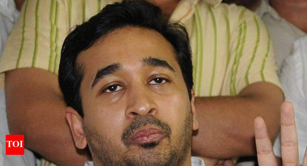 Nitesh Rane: MLA Nitesh Rane held for throwing fish at government ...