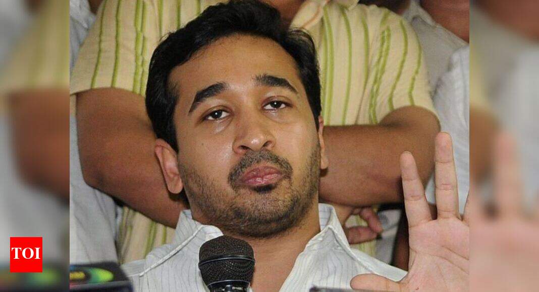 Nitesh Rane: MLA Nitesh Rane held for throwing fish at government ...