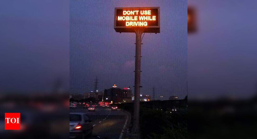 Electronic signage on NH-8 to boost road safety | Gurgaon News - Times ...