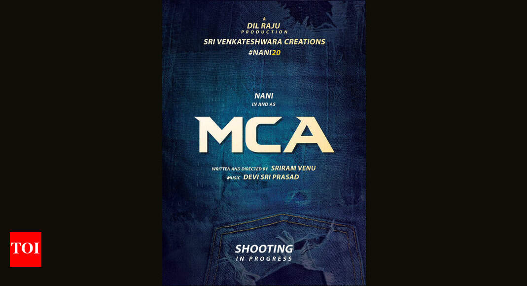 Nani unveils the poster of his next film 'MCA' - Middle Class Abbayi ...