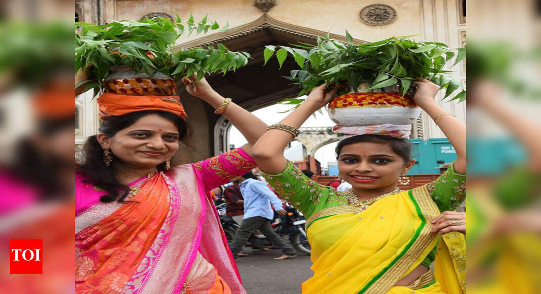 Bonalu spirit soars high in Hyderabad, thousands offer bonam to Durga ...