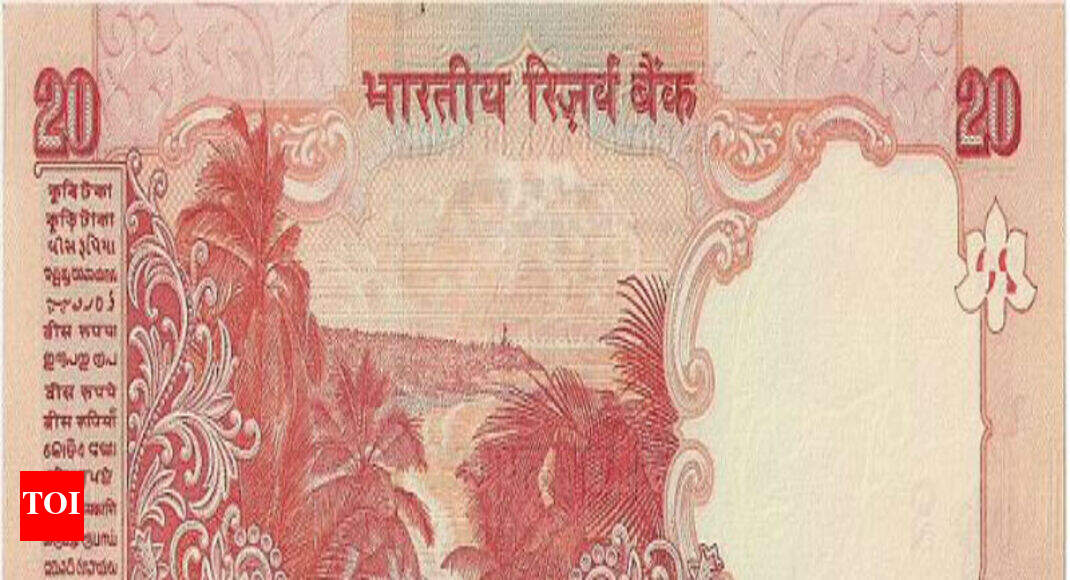 new 20 rupee note: RBI to issue new Rs 20 notes soon - Times of India