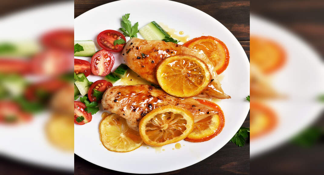 Mint Chicken With Sweet Orange Sauce Recipe: How to Make Mint Chicken ...