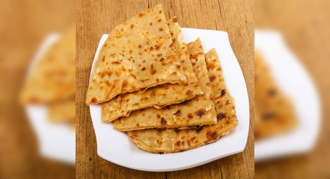 Tikona Paratha Recipe: How to Make Tikona Paratha Recipe | Homemade ...