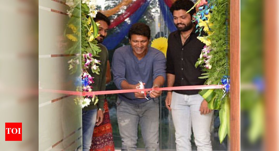 Puneeth Rajkumar inaugurates Rakshit Shetty's production house ...