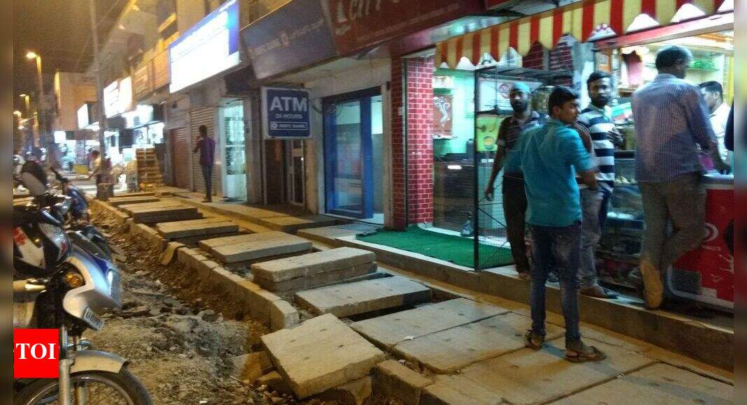CMH road dug and left open causing troubles - Times of India