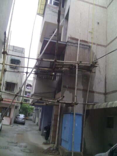 Overhanging balconies - Times of India