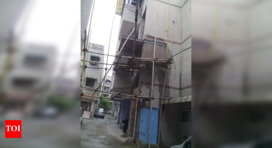 Overhanging balconies - Times of India