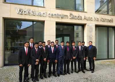 Parul University students, faculty visit Skoda Auto University at Czech ...