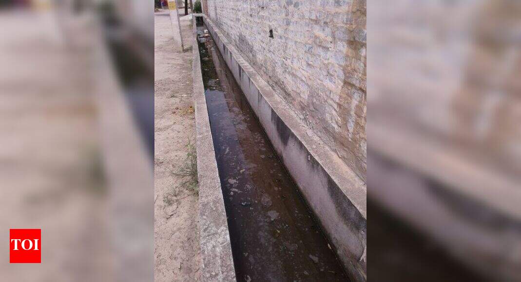 This drainage is open for more than a year - Times of India
