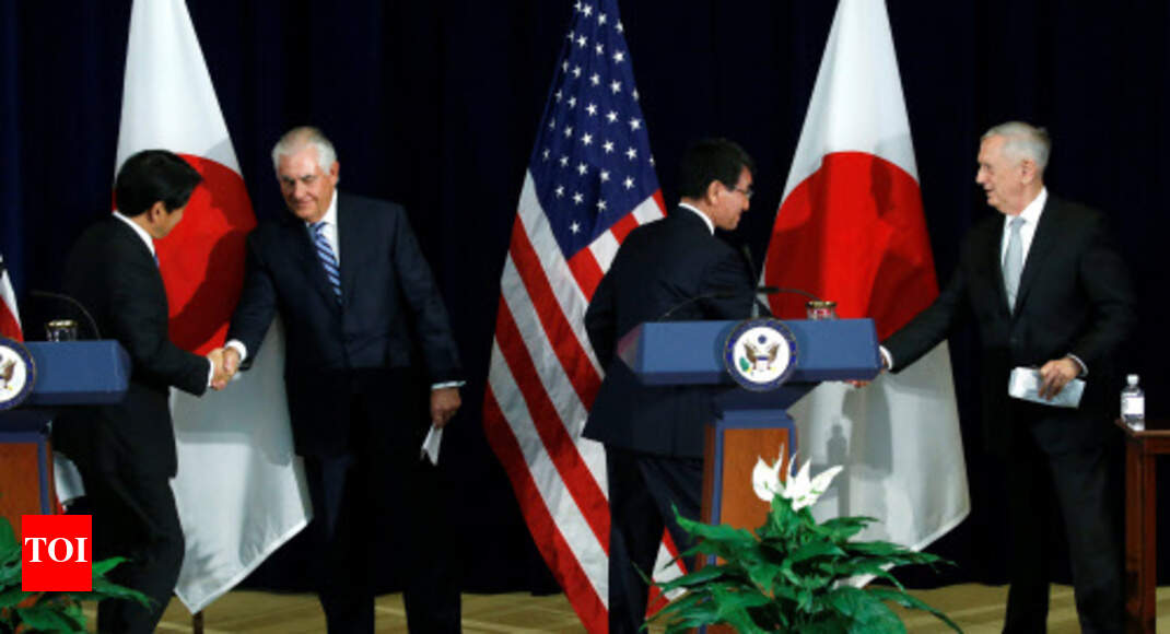 us japan: US, Japan vow to boost defence cooperation with India, S ...