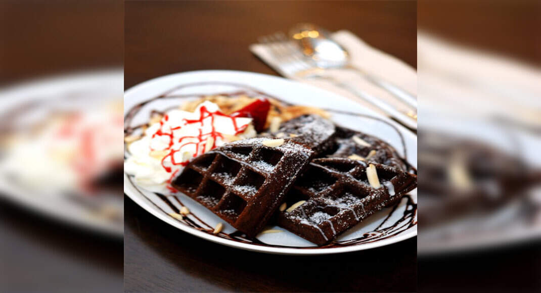Double Chocolate Waffles Recipe: How to Make Double Chocolate Waffles ...