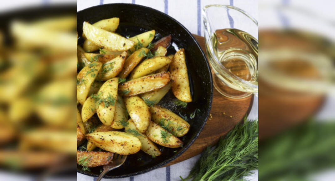 Stir-fried Santung Potatoes recipe by Jiggs Kalra on Times Food