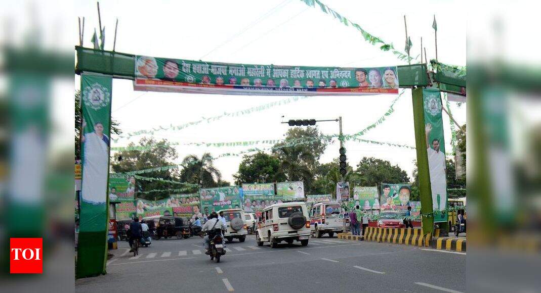 BJP Bhagao Desh Bachao Rally: RJD paints Patna green for anti-BJP rally ...