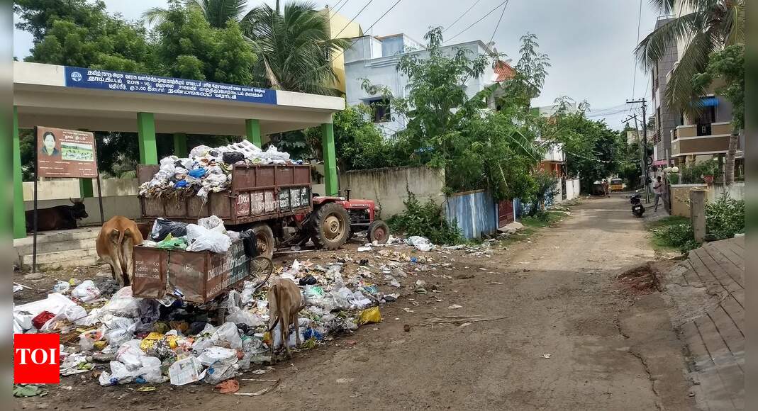 Residential area used as garbage dumping place - Times of India