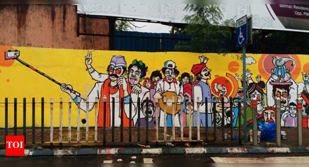 Puneri: Walls come alive with the Ganeshotsav spirit | Pune News ...