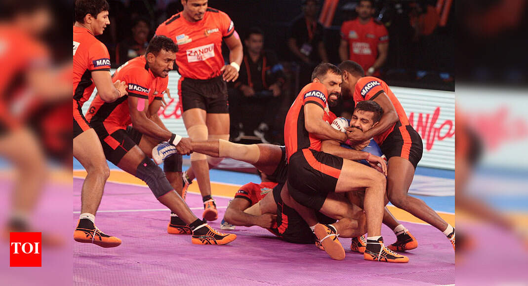 Vivo Pro Kabaddi: Vivo Pro Kabaddi: U Mumba beat Haryana Steelers 38-32 | Pro-Kabaddi-League ...