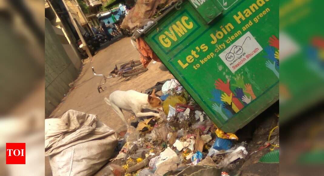 Over Flowing Garbage Bin Times Of India