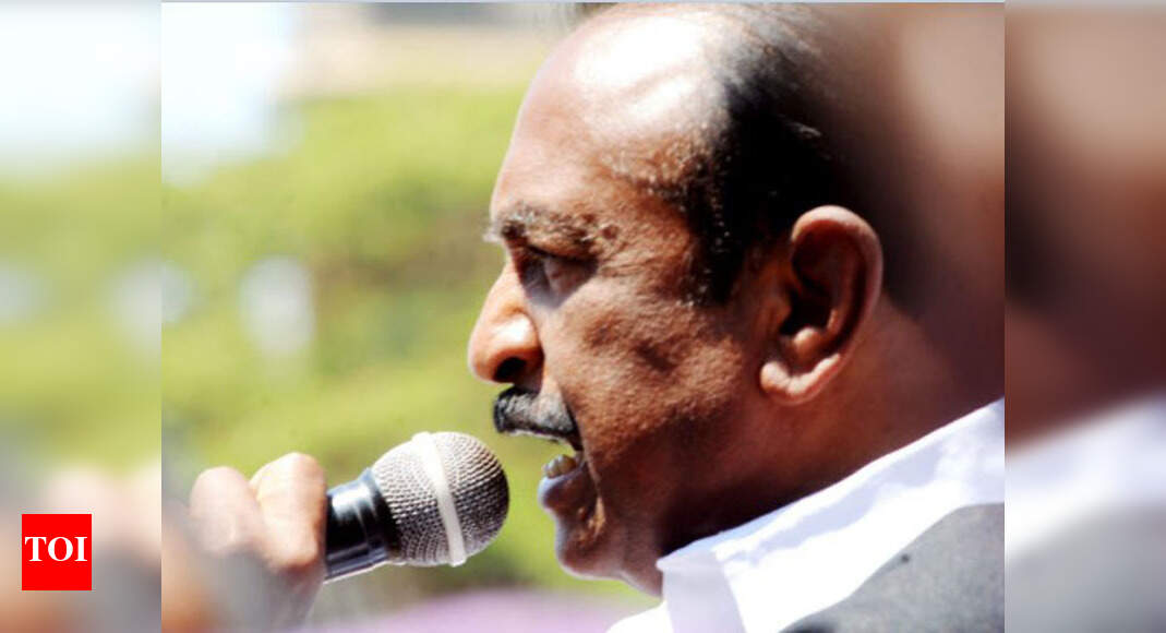Vaiko: Vaiko praises his mentor, steers clear of current politics ...