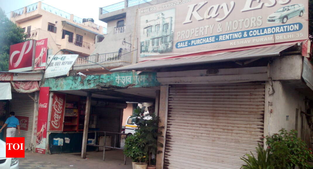 Keshav Puram bus stand converted into shop - Times of India