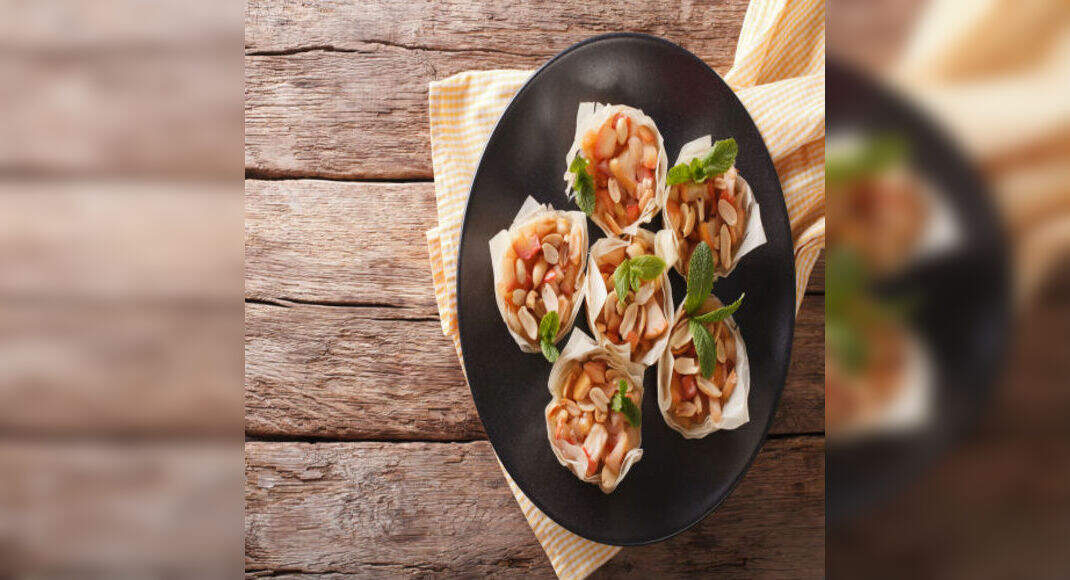 Apple Filo Basket Recipe: How to Make Apple Filo Basket Recipe ...