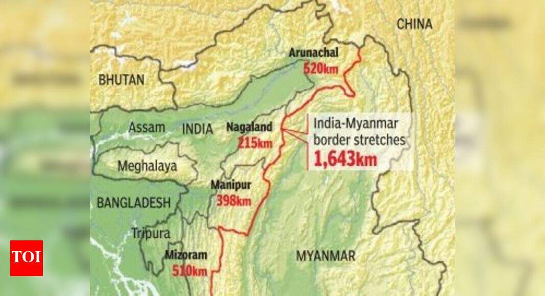 Border vigil up to foil Rohingya influx | Imphal News - Times of India