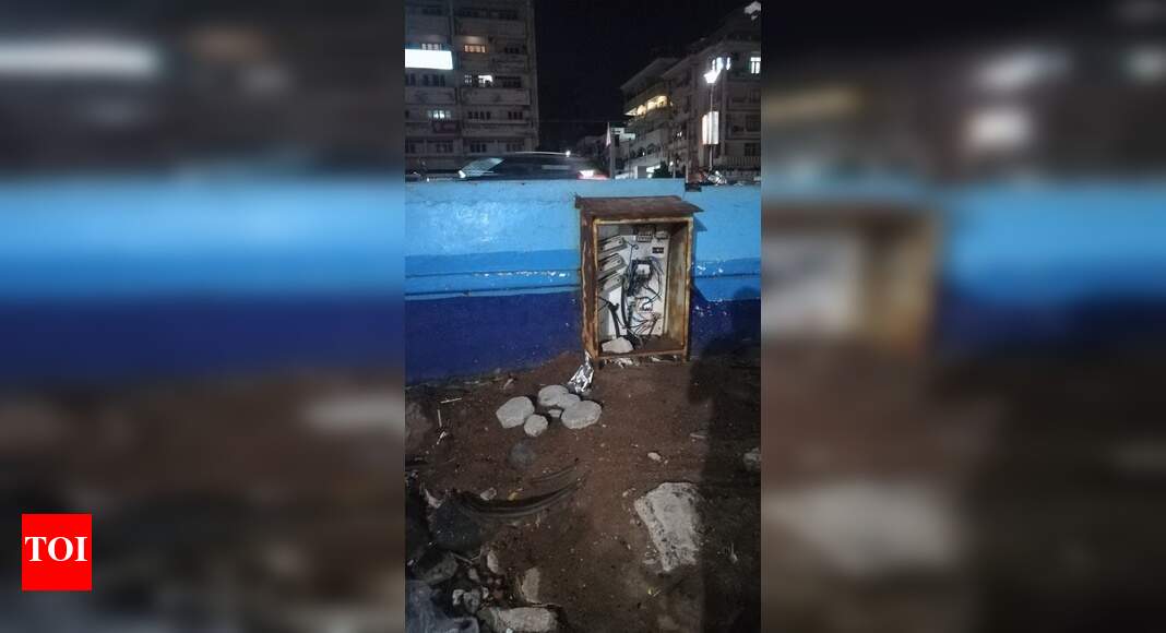 Uncovered electric box - Times of India