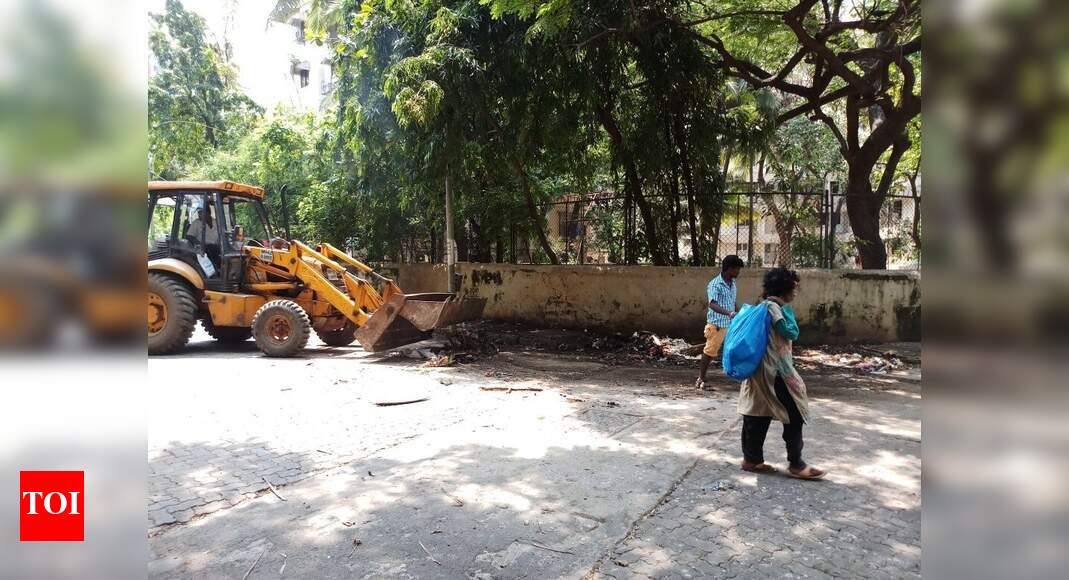 bmc clearing up garbage - Times of India