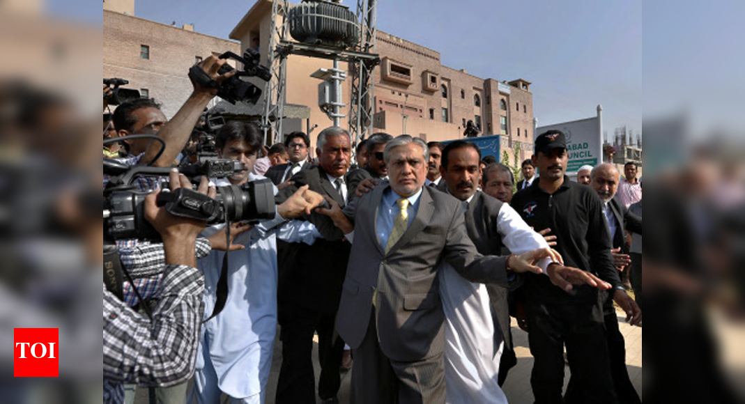 Pakistan Finance Minister Ishaq Dar indicted in corruption case - Times of India