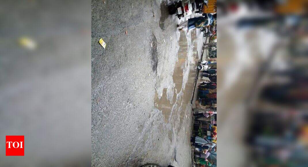 poor maintenance of road - Times of India