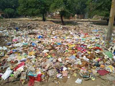 The small dumping zone at Khera - Times of India