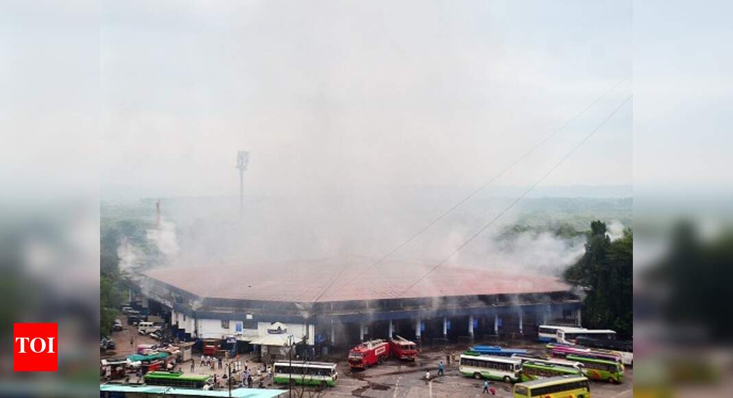 Panaji Bus Stand: Major fire at Goa's prime bus stand | Goa News ...