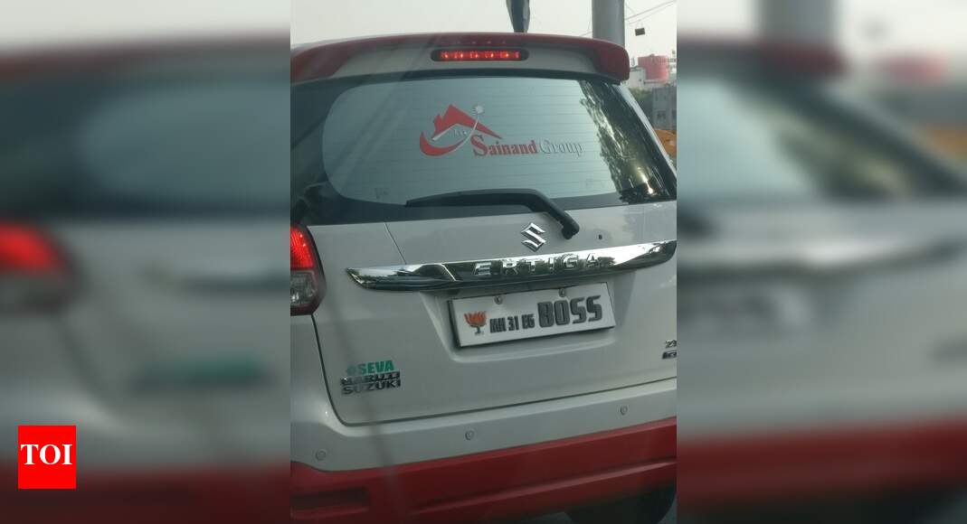 Fancy Number Plate - Times of India