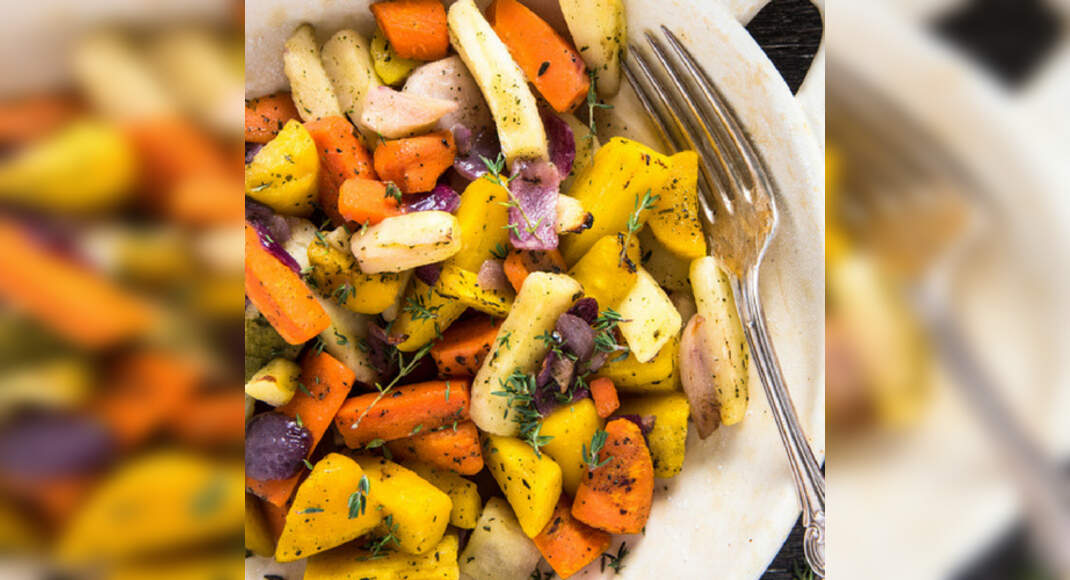 Roasted Root Vegetables Recipe: How to Make Roasted Root Vegetables ...