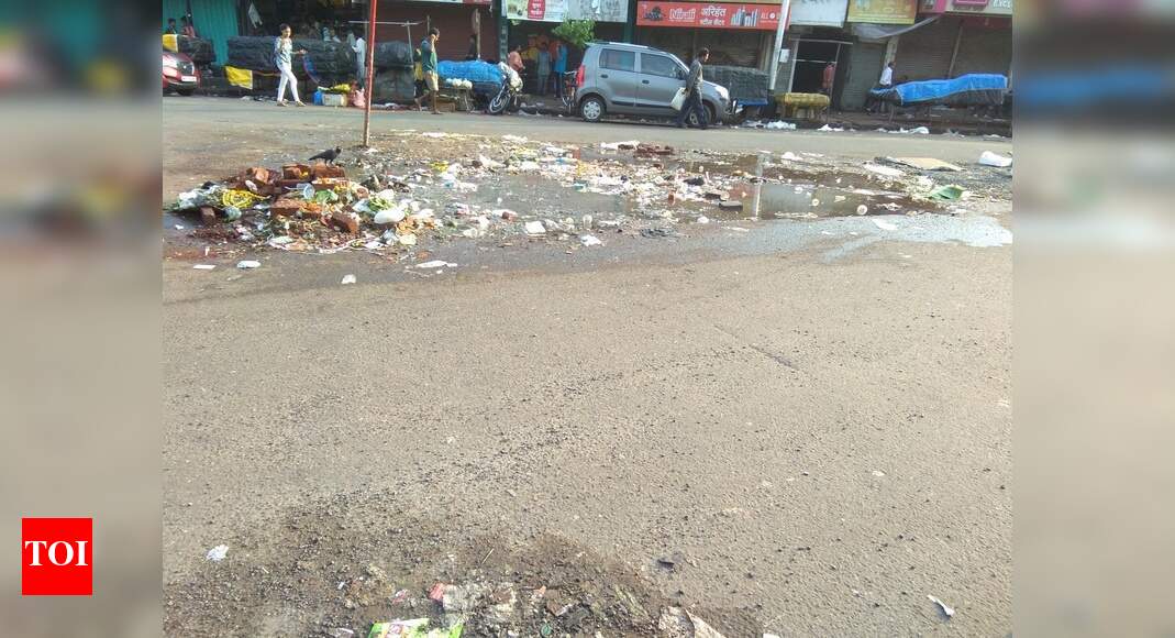 Filth on road - Times of India