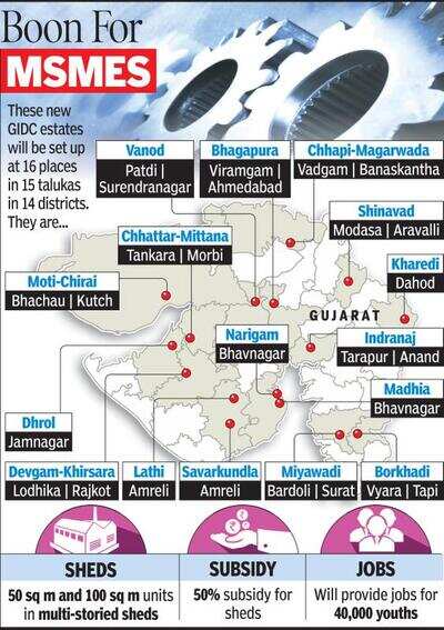 16 new GIDC estates announced | Ahmedabad News - Times of India