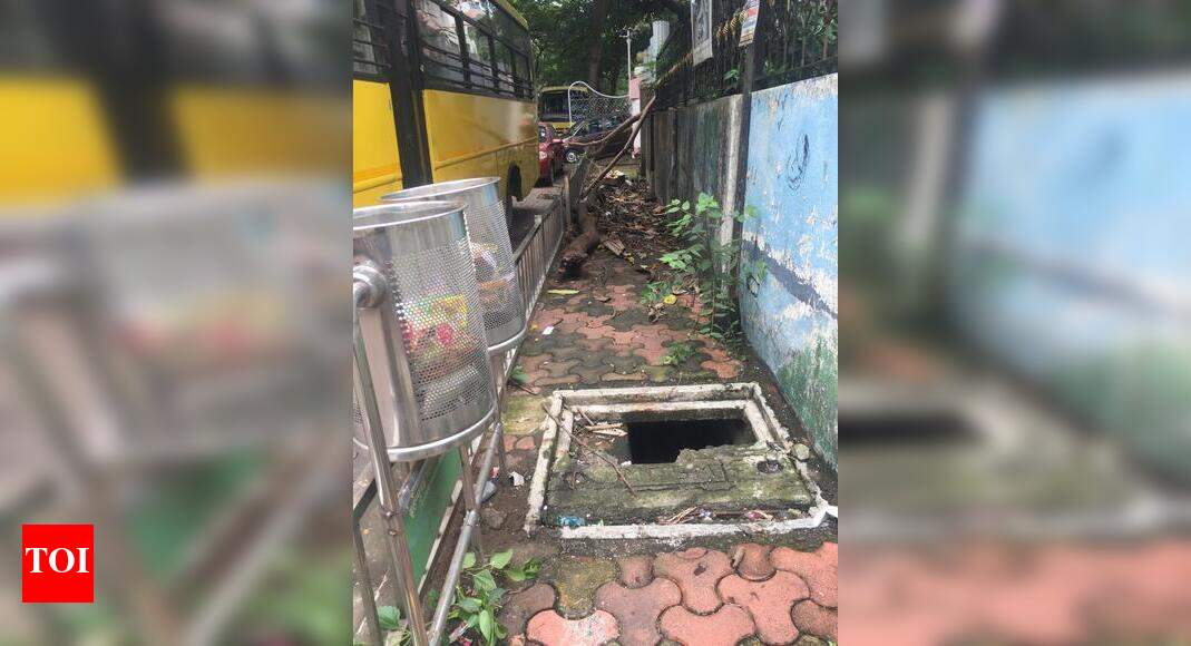 Footpath Can Not as Dirty & Unsafe - Times of India