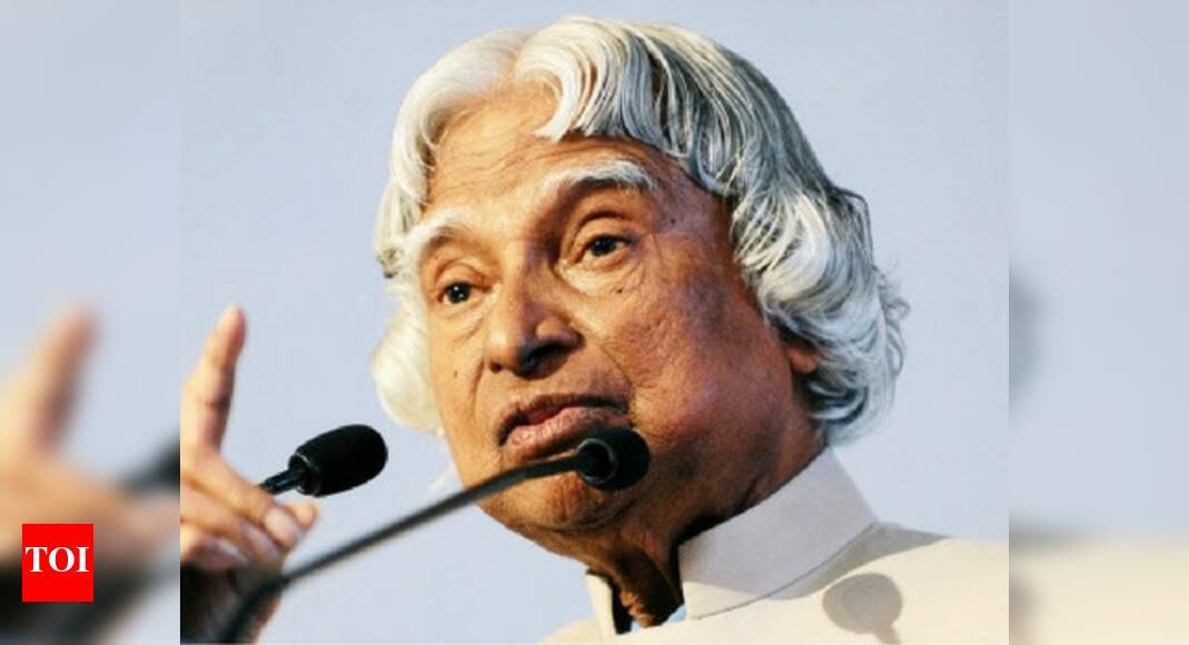 Book on Kalam's inspirational words released - Times of India